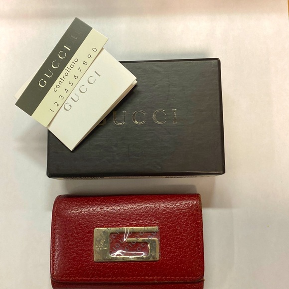 Gucci | Accessories | Gucci Key Case G Mark Leather | Poshmark